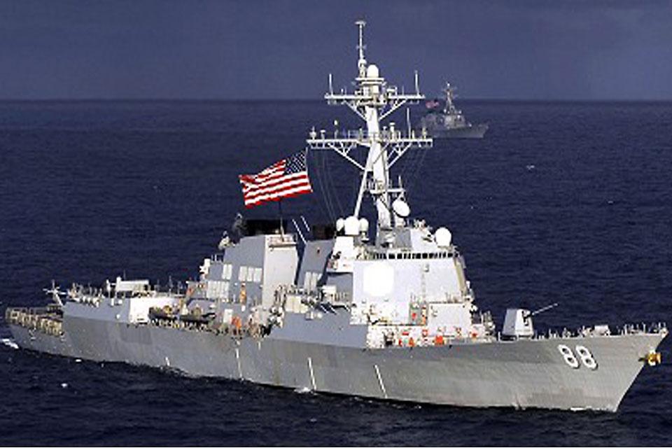 US warship sails near Scarborough Shoal amid trade tensions | GMA News ...