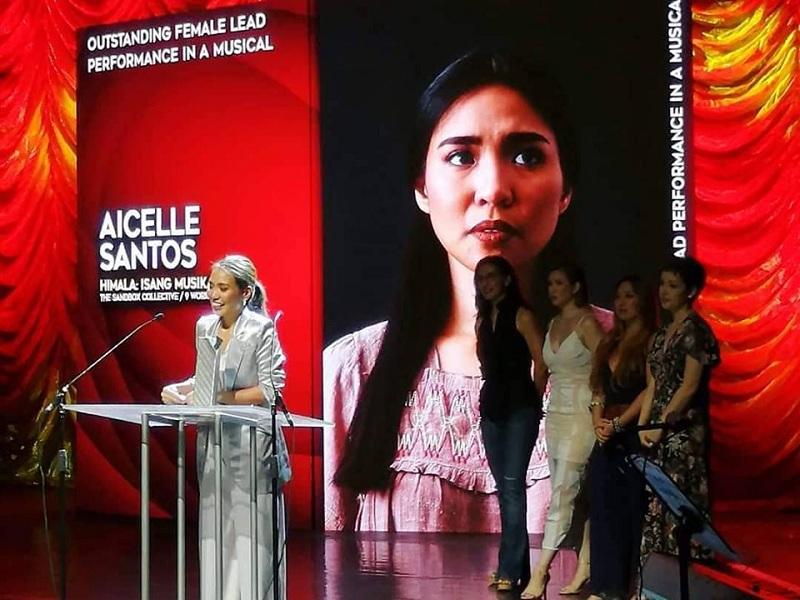 Aicelle Santos bags award during 11th Philstage Gawad Buhay | GMA News ...