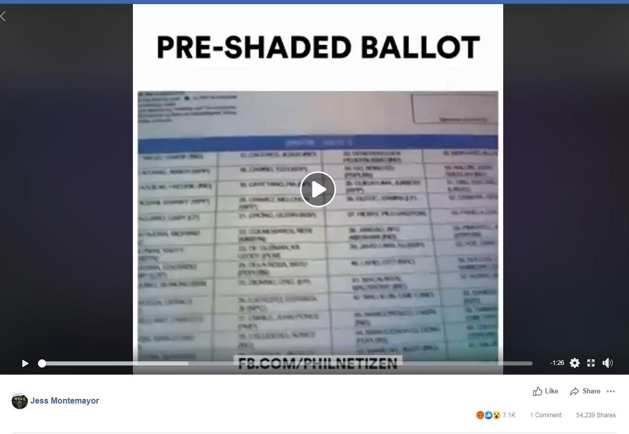 Videos falsely claim that ballots are ‘pre-shaded’ in opposition bets ...