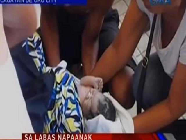 Ginang na napaanak noon sa taxi, sa entrada naman ngayon ng mall nagsilang | Balitambayan