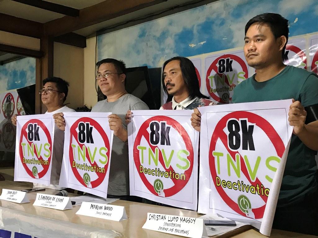 Drivers, operators protesting the deactivation of 8,000 Grab TNVS ...