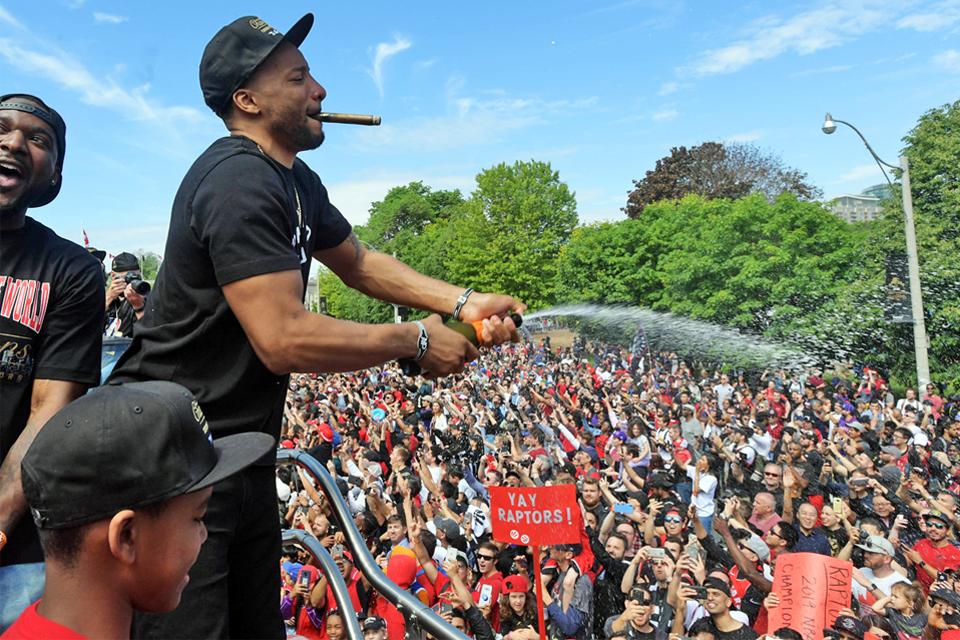 Raptors parade trophy through Toronto, uncertainty lingers | GMA News ...