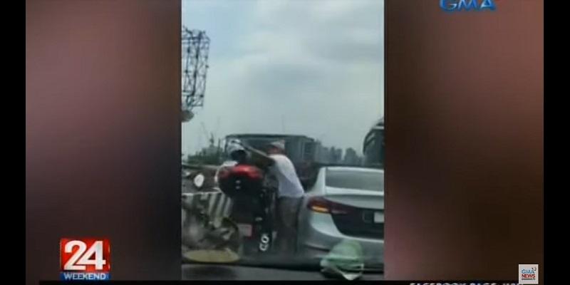 Road rage: Rider at driver, nagsuntukan sa daan | Balitambayan