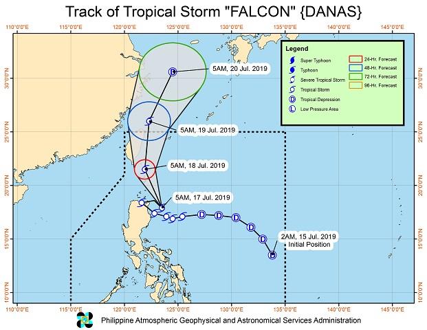 Signal No. 2 lifted in some areas as Falcon moves northwest off Aparri ...