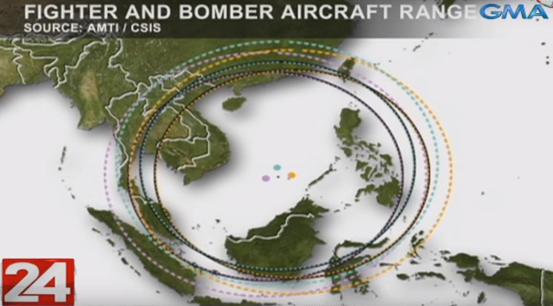 Fighters, bombers from China-controlled reefs have whole Philippines in ...