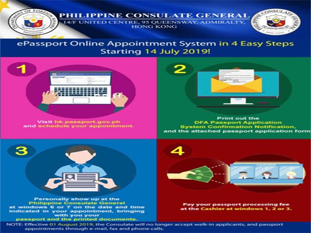 Online appointment sa pagkuha ng passport sa PHL consulate sa HK ...