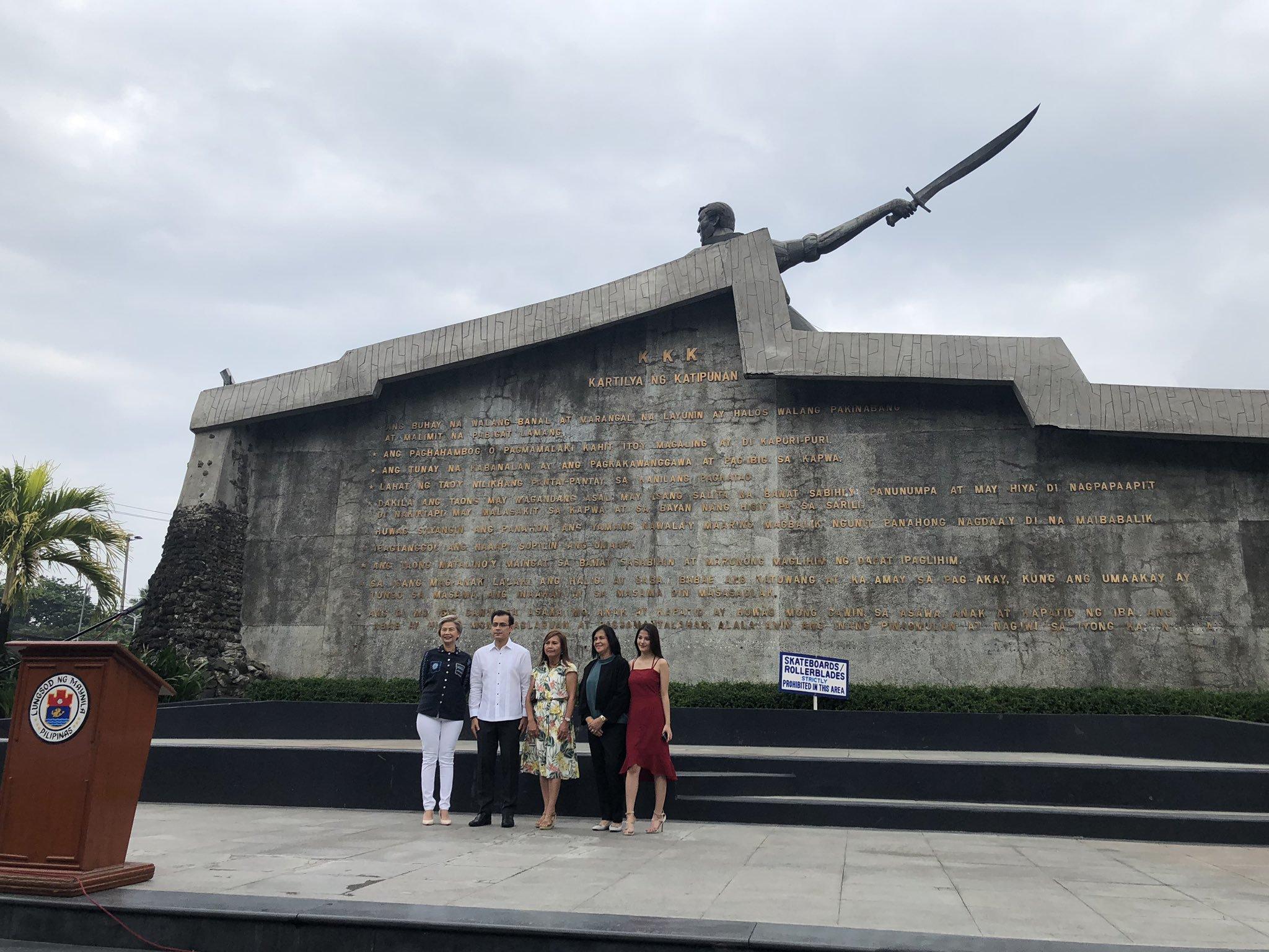 Andres Bonifacio's great granddaughter thanks Isko for monument cleanup ...