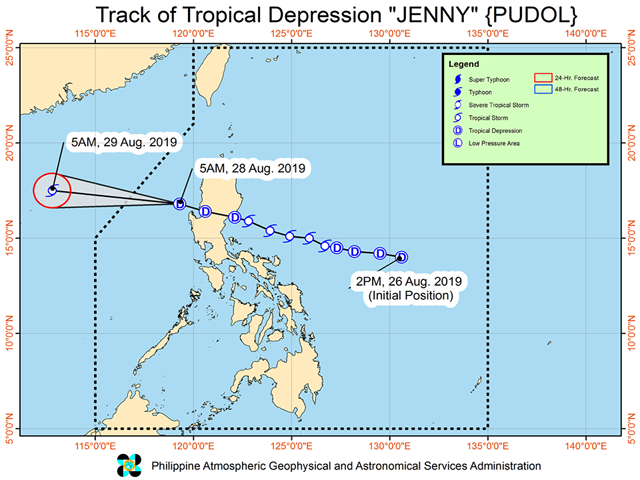 10 areas still under Signal No. 1 as Jenny moves away from N. Luzon ...