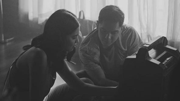 Carlo Aquino shares photo with Maine Mendoza on the set of their new ...
