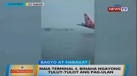 NAIA Terminal 4 experiences flooding due to Southwest Monsoon | GMA ...