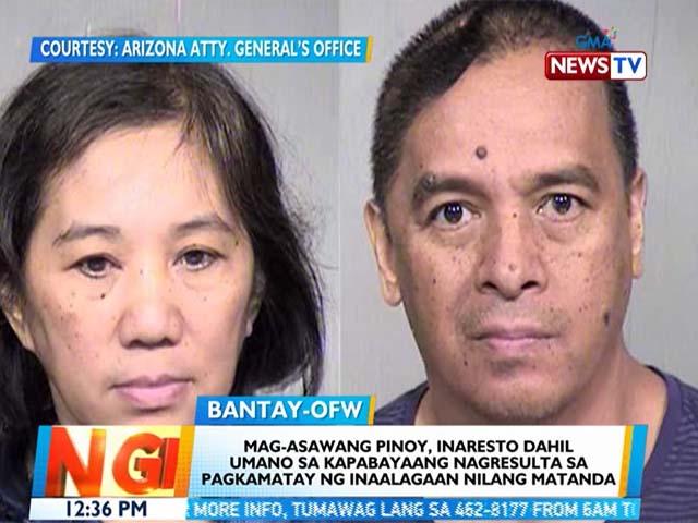 Pinoy couple arrested in Arizona over death of senior citizen | GMA ...