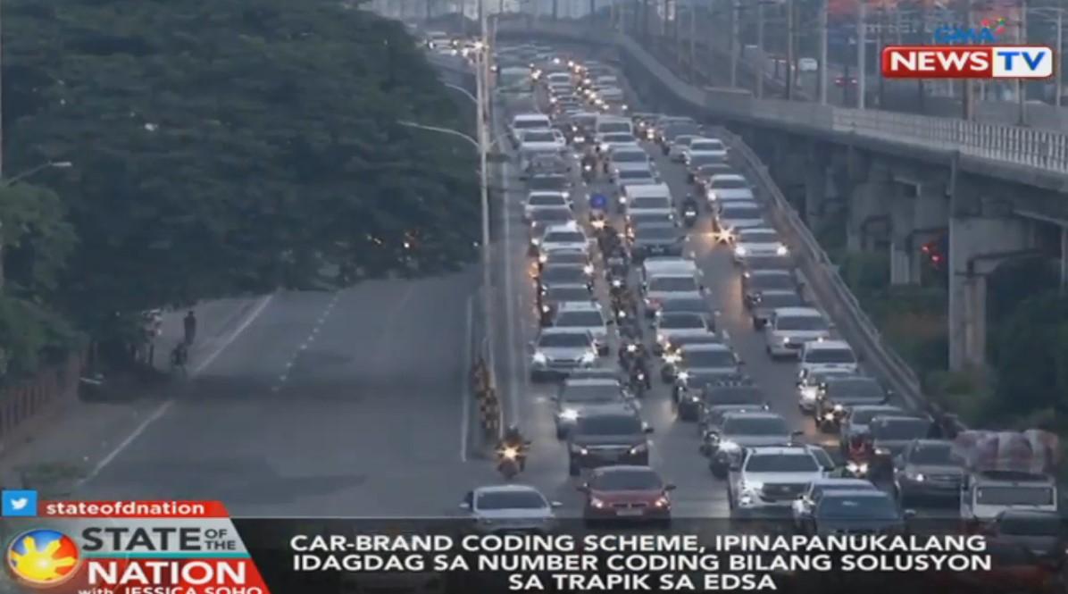 Car brand coding proposed to solve EDSA traffic | GMA News Online