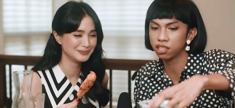 Heart Evangelista tries isaw with Mimiyuh on their second vlog together ...
