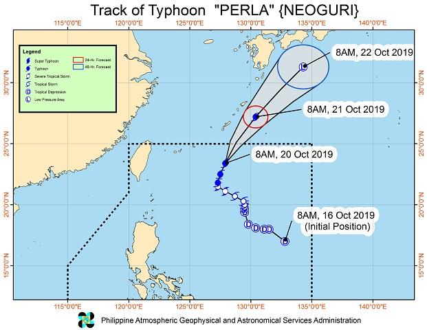 Perla expected to weaken as it moves toward PAR exit, has no effect on ...