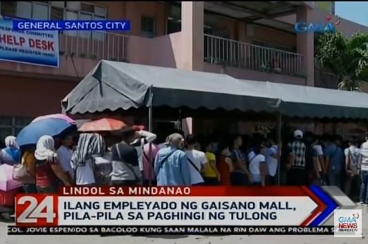 Employees seek assistance, jobs after Gaisano Mall fire | GMA News Online
