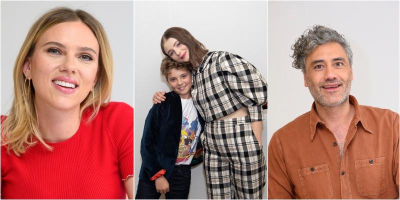 Taika Waititi, Scarlett Johansson, Thomasin McKenzie and Roman Griffin ...