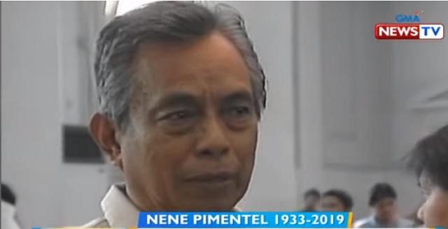 PNP ‘proud to inherit’ Nene Pimentel legacy | GMA News Online