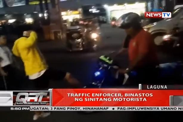Lasing daw na rider, nahaharap sa reklamo matapos murahin ang traffic ...