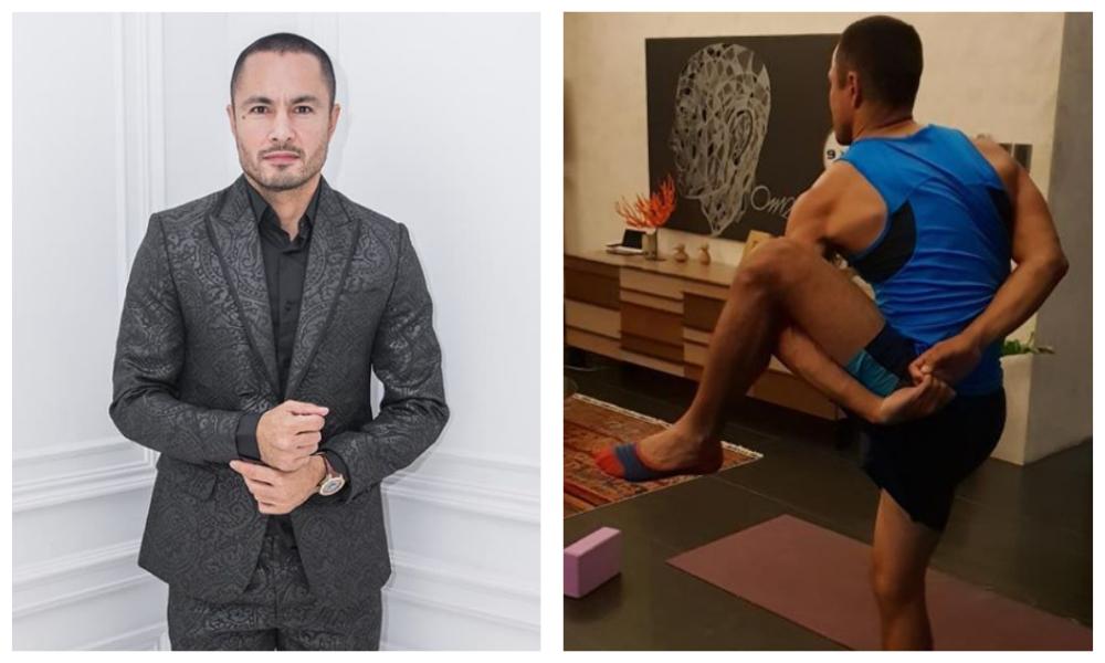 Derek Ramsay is a 'contortionist' at home | GMA News Online