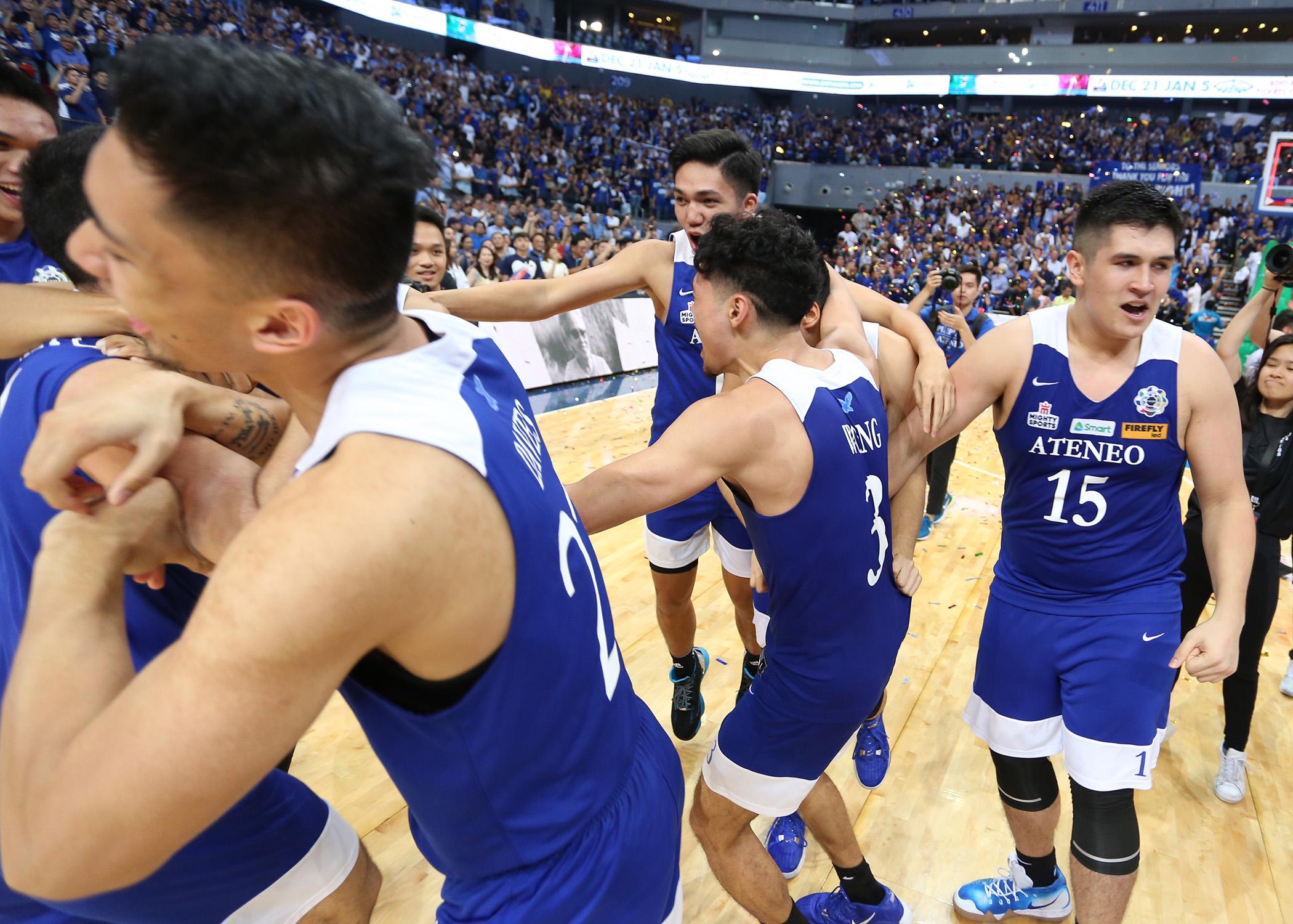 Ateneo Blue Eagles celebrate perfect season | Photos | GMA News Online