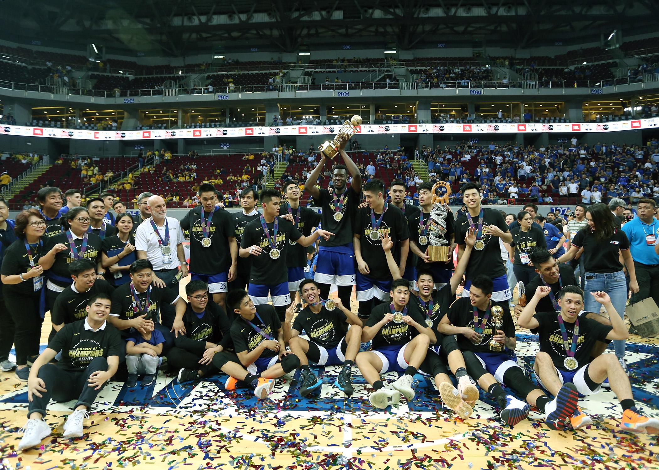 Ateneo Blue Eagles celebrate perfect season | Photos | GMA News Online