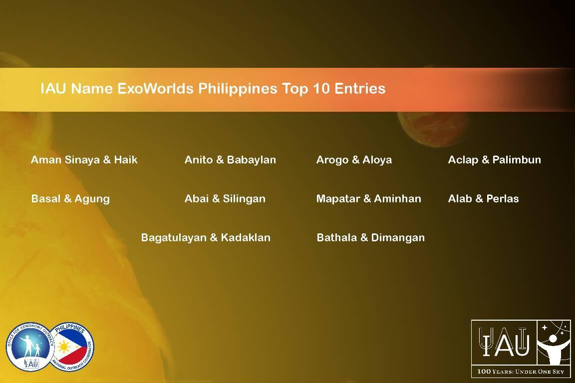 These Pinoy entries could be the next name of a planet or a star | GMA ...