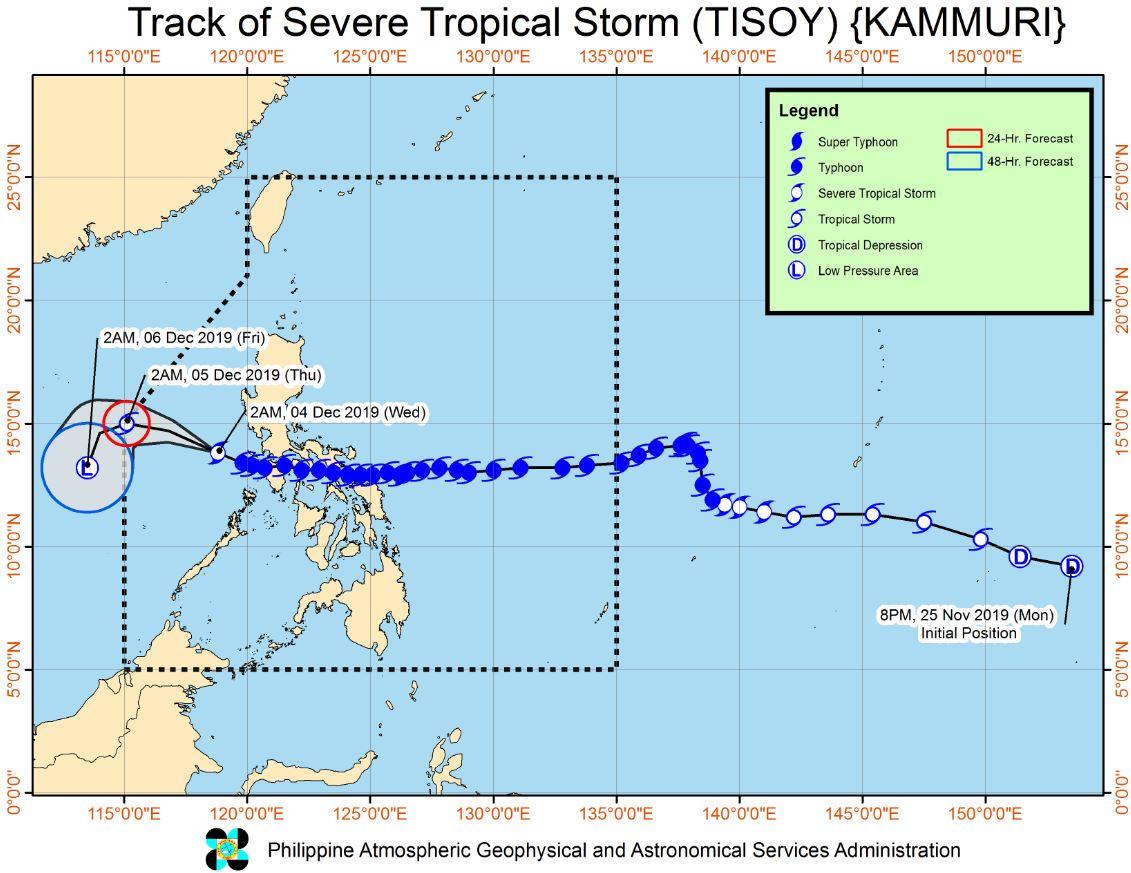 All cyclone signals lifted as Tisoy weakens further | GMA News Online