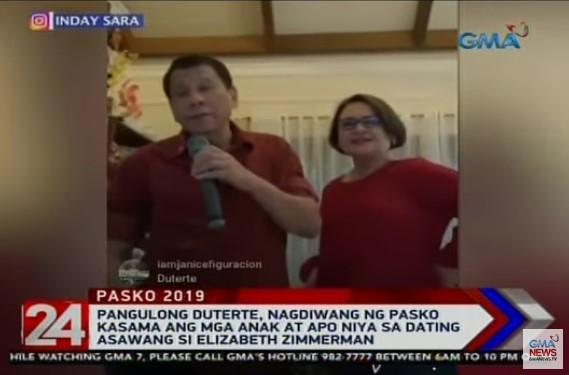 Duterte celebrates Christmas eve with family | GMA News Online