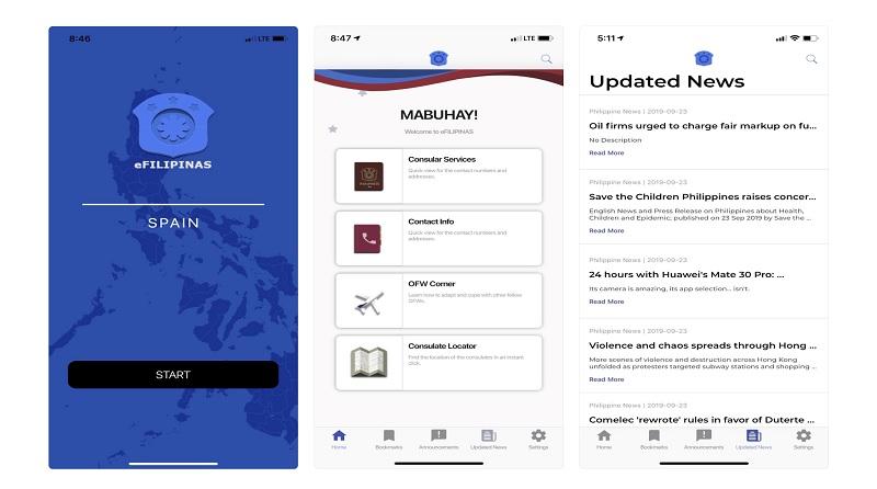 ‘Pocket embassy’ app for Pinoys in Spain to be launched end of 2019 ...