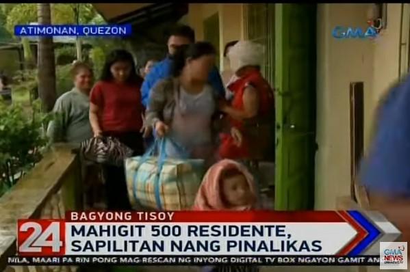 Atimonan folk in exodus anew after five years due to Tisoy | GMA News ...