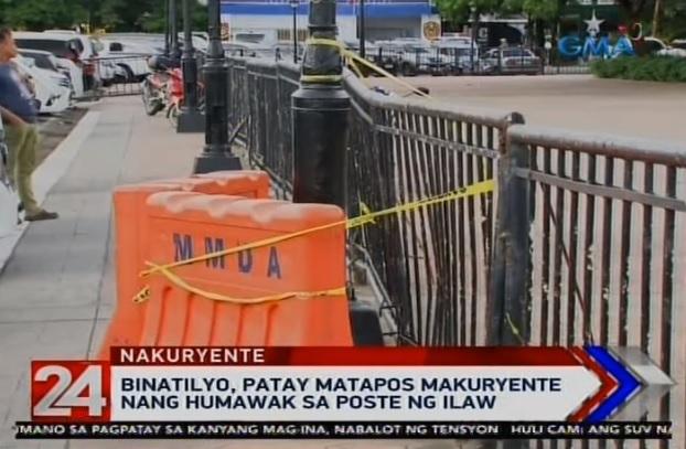 Binatilyo, nakuryente matapos humawak sa poste ng ilaw sa Luneta ...