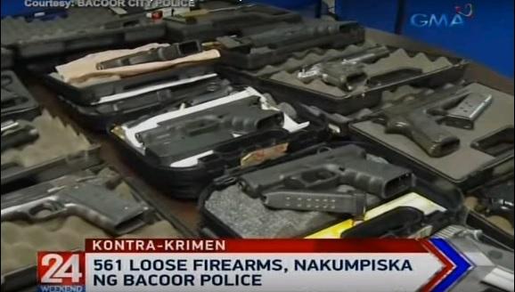 Cavite cops crack down on loose firearms, confiscate over 500 guns ...