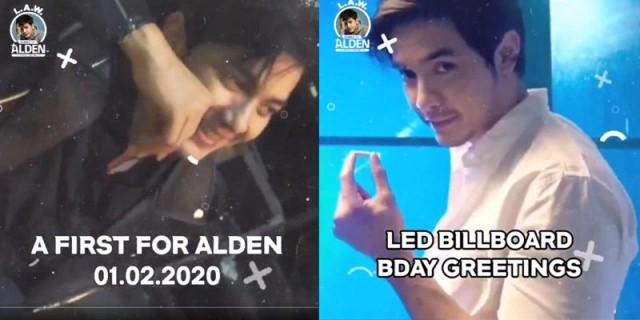 Fans to flash birthday greetings for Alden Richards on LED billboards