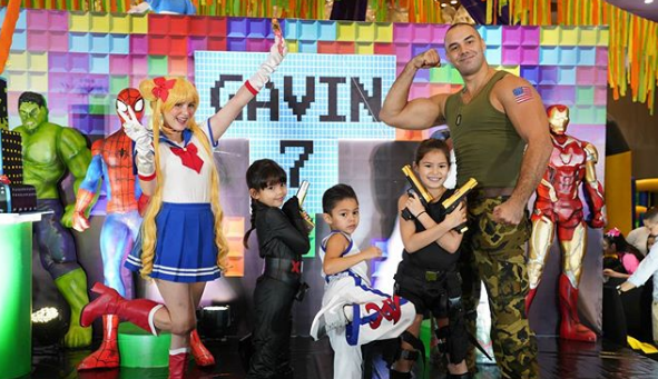 Gavin Kramer celebrates 7th birthday with arcade-themed party | GMA ...