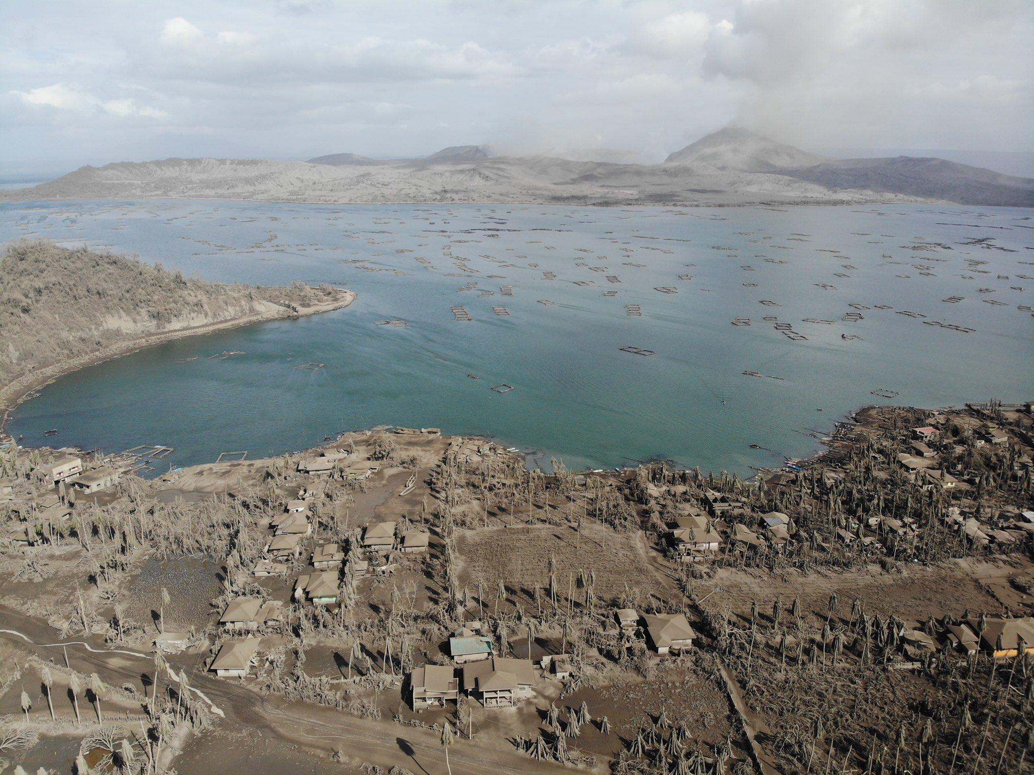 Ash-covered barangay in Agoncillo, Batangas resembles ghost town | GMA ...