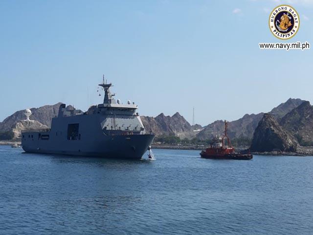 Navy ships Alcaraz, Davao del Sur arrive in Oman to assist in ...