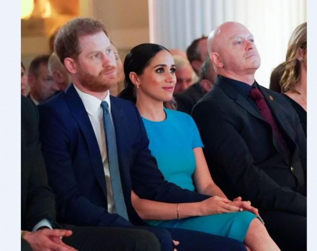 Britain's Prince Harry and wife Meghan begin farewell royal events ...