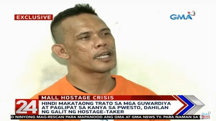 No regrets, says Greenhills hostage-taker | GMA News Online