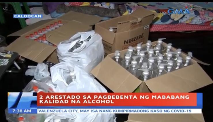 Caloocan Buy Bust Nets 2 For Selling Low Grade Rubbing Alcohol Gma