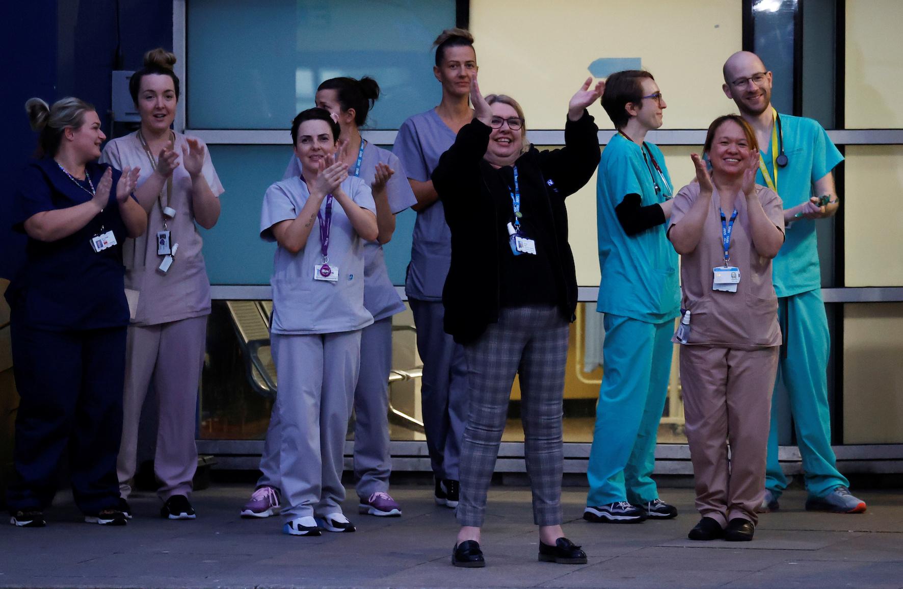 British citizens reconvene on doorsteps to clap for health workers ...