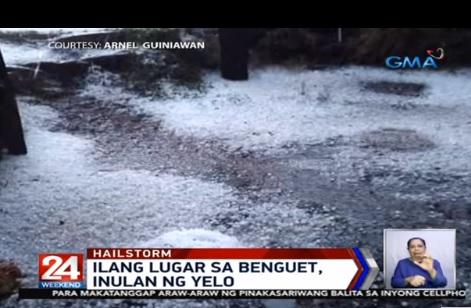 Ilang lugar sa Benguet, inulan ng yelo | Balitambayan