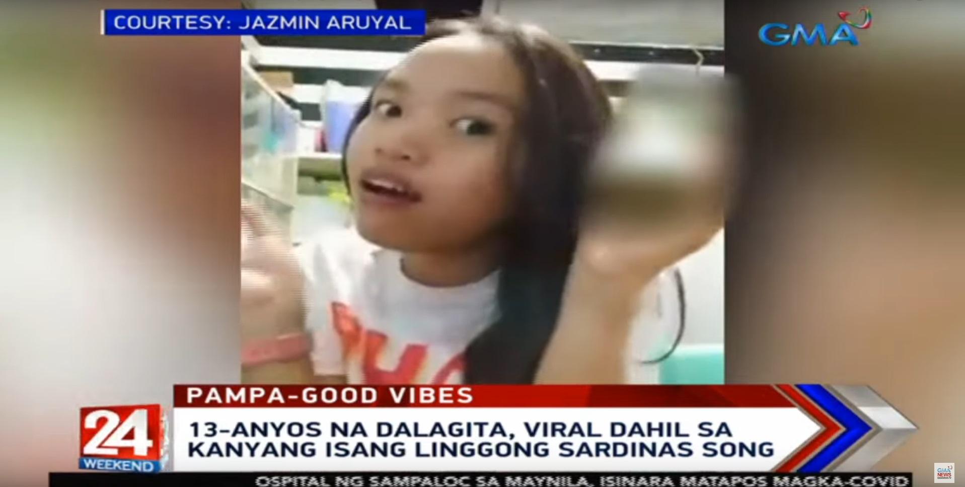 13-anyos na dalagita, viral dahil sa kaniyang isang linggong sardinas song | Balitambayan