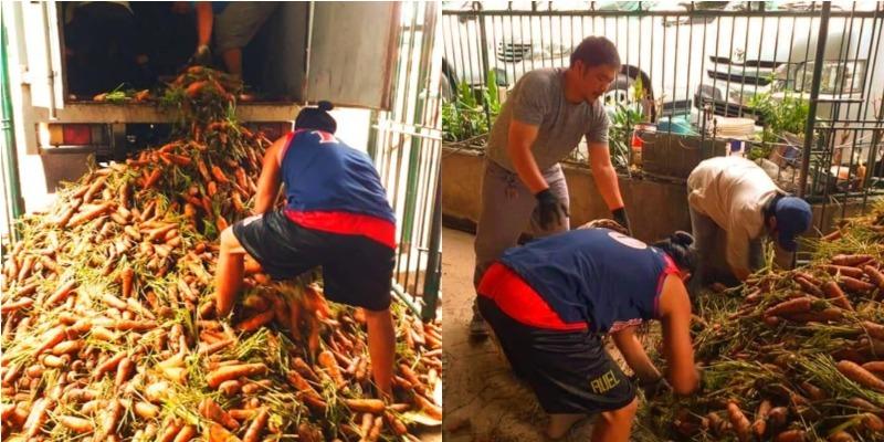 Benguet church flooded with carrots donated by local farmers | GMA News ...