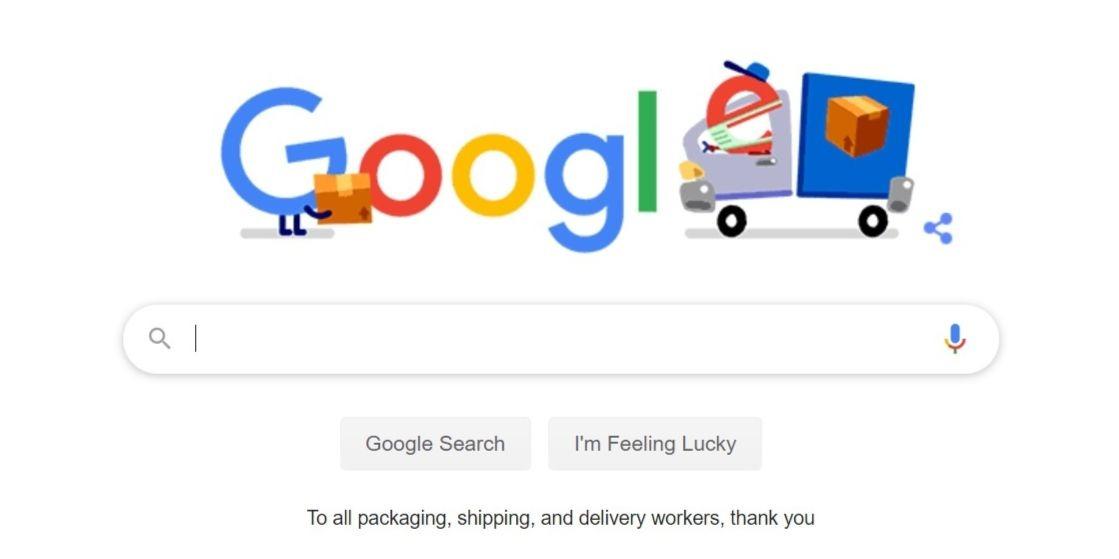Google says thank you to delivery, packaging, and shipping workers in ...