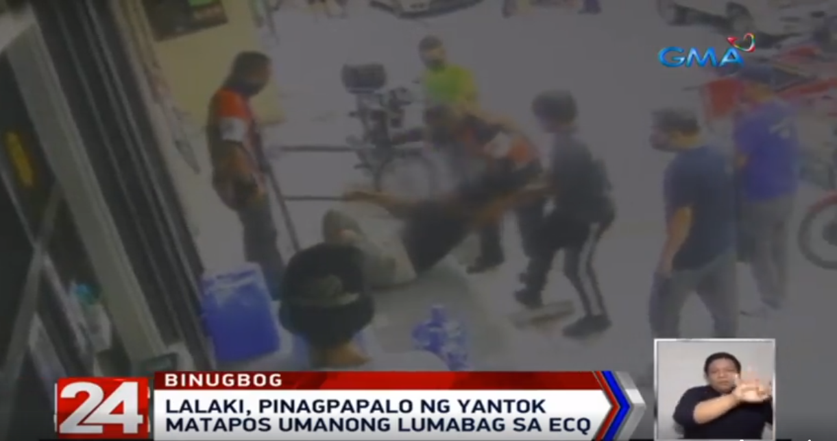 With yantok, enforcers beat up and drag 'mentally-challenged' man in QC ...