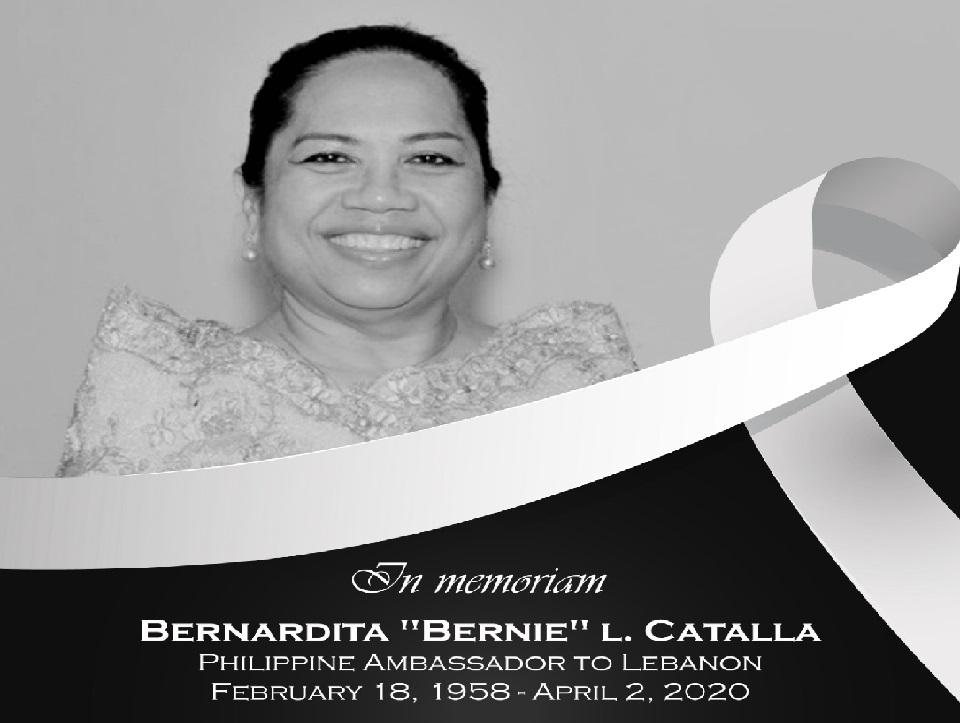 Philippine Ambassador to Lebanon, pumanaw dahil sa COVID-19--DFA ...