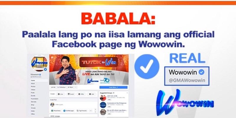 Wowowin warns public vs fake Facebook page using show's name | GMA News ...