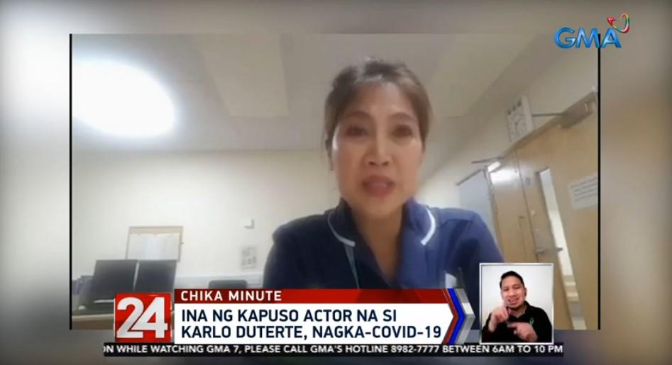 Karlo Duterte's mom, a head nurse in UK hospital, recovers from COVID ...
