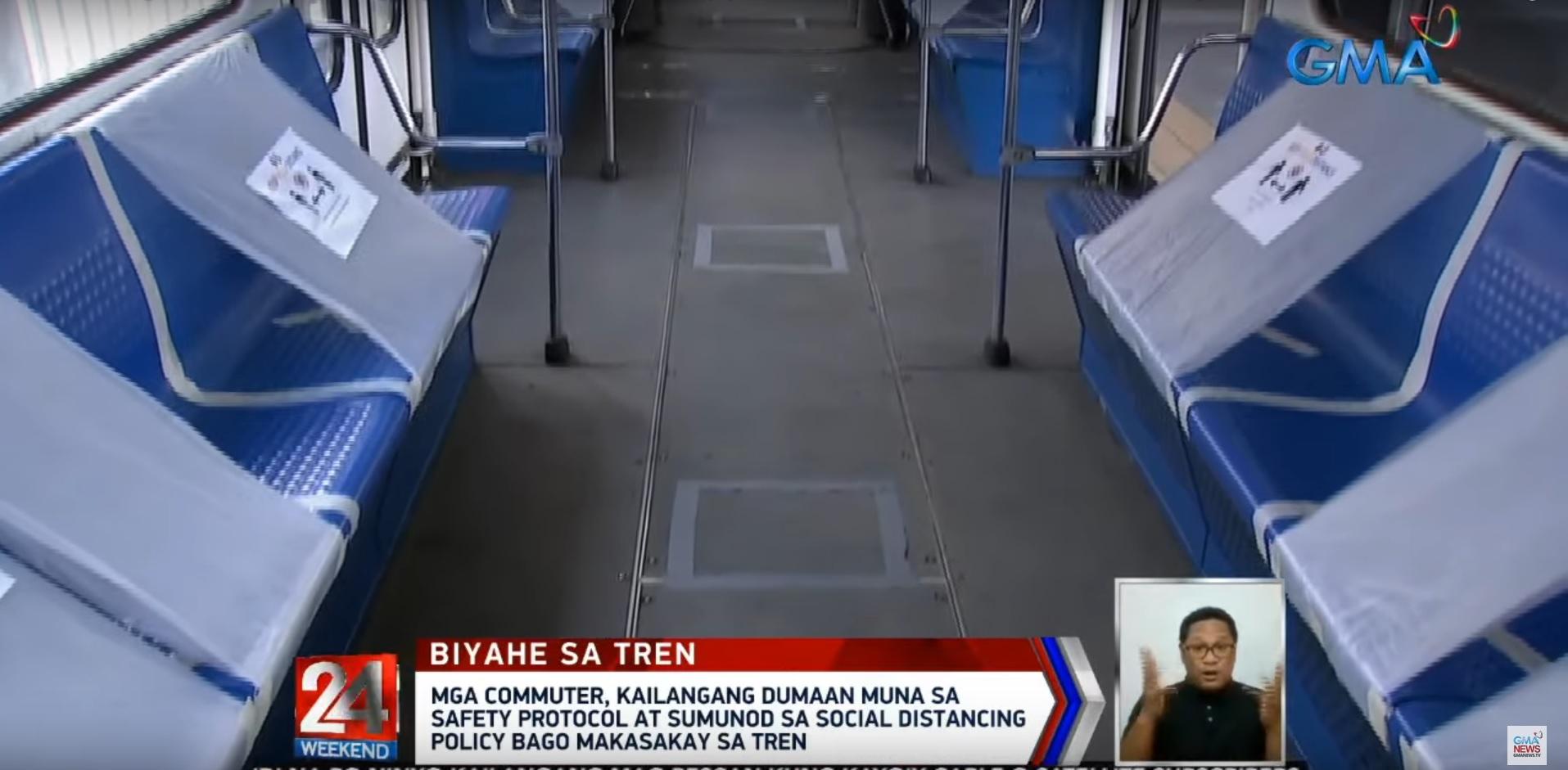 Commuters to undergo safety protocols before riding metro trains | GMA ...