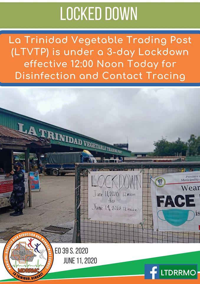 La Trinidad trading post placed under 3-day lockdown | GMA News Online